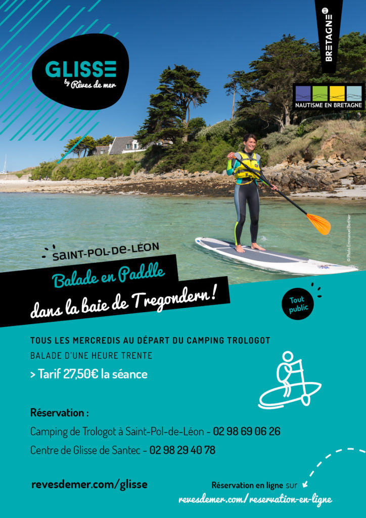 Kayak ou Paddle dans la baie de Tregondern - Glisse - Rêves de mer